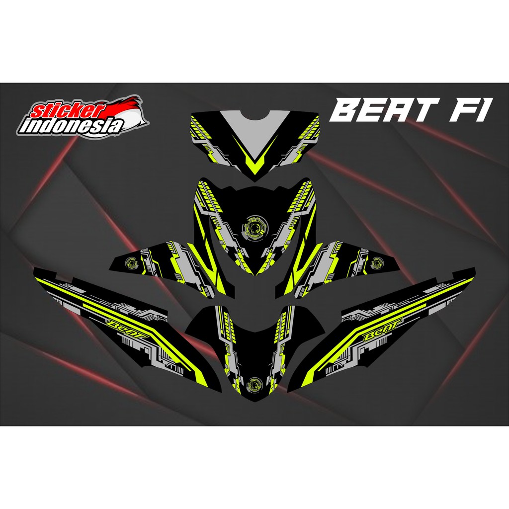 Jual Sticker Striping DECAL BEAT FI 2013 2014 2015 Lama Variasi Lis ...