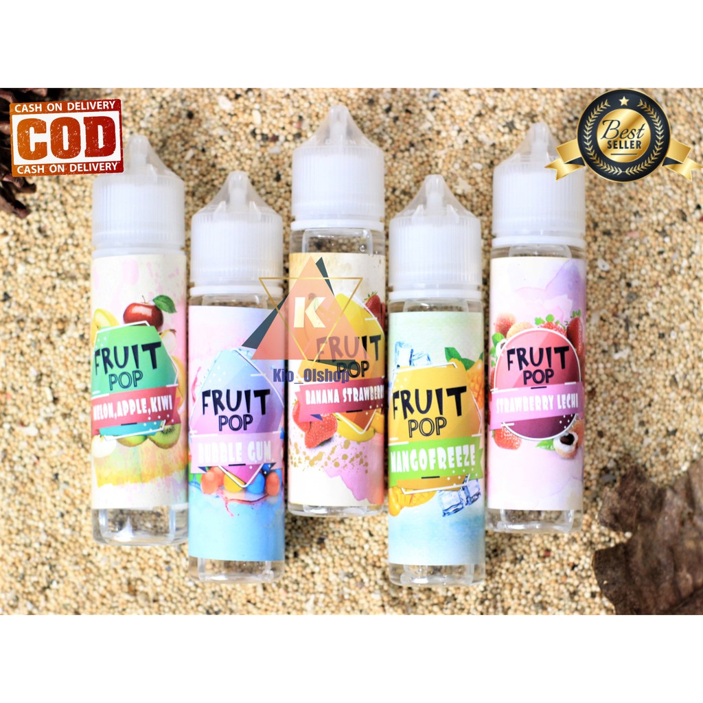 Jual LIQUIDs FREEBASE 60ML FRUIT POP ADA 5 PILIHAN RASA | Shopee Indonesia