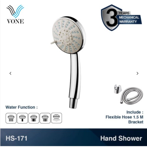 Jual VONE HS-171 Shower Set Handshower Mandi Hand Multi Fungsi Air ...
