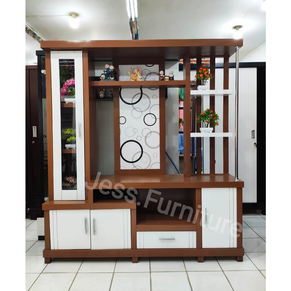 Jual Pajangan TV 32 inc / Partisi Minimalis / partisi ruangan / Bufet ...