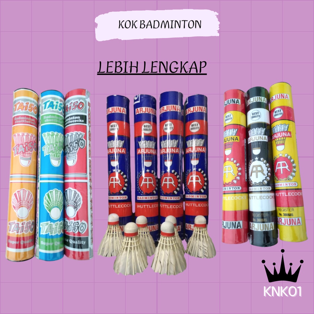 Jual Shuttlecok Badminton / Kok Bulutangkis ARJUNA Isi 12 Pcs | Shopee ...