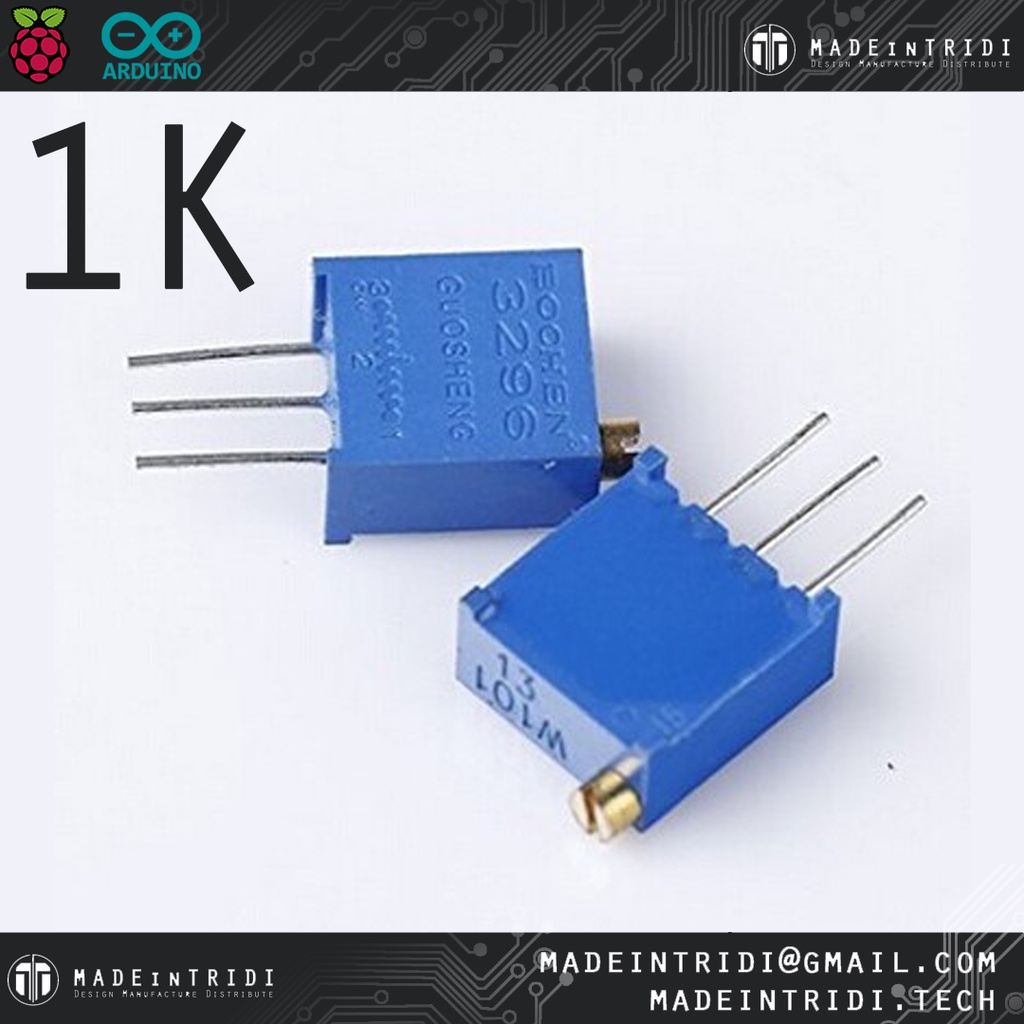 Jual POTENSIOMETER 1K POTENTIOMETER POTENSIO TRIMPOT MULTITURN VR 329 ...