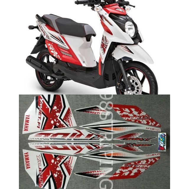Jual STRIPING X RIDE PUTIH TAHUN 2013 STIKER LIS STANDAR ORI YAMAHA ...
