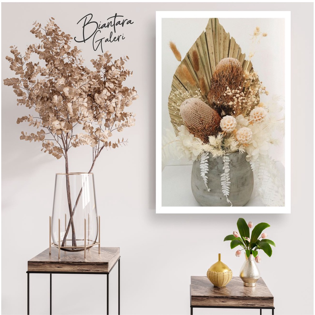 Jual Hiasan Dinding Kamar Poster Kayu Bunga Kering 30x40 CM Tebal 6MM ...