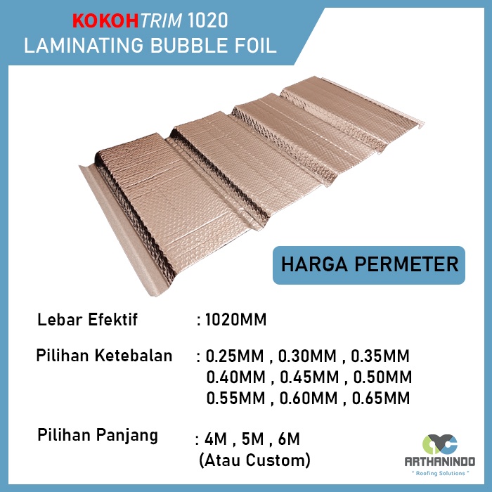Jual Atap Spandek Lapis Bubble foil Atap Laminating | Shopee Indonesia