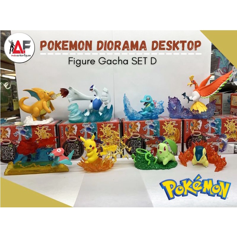 Jual Action Figure Pokemon Gacha Diorama Desktop Figure Set D Dragonite ...