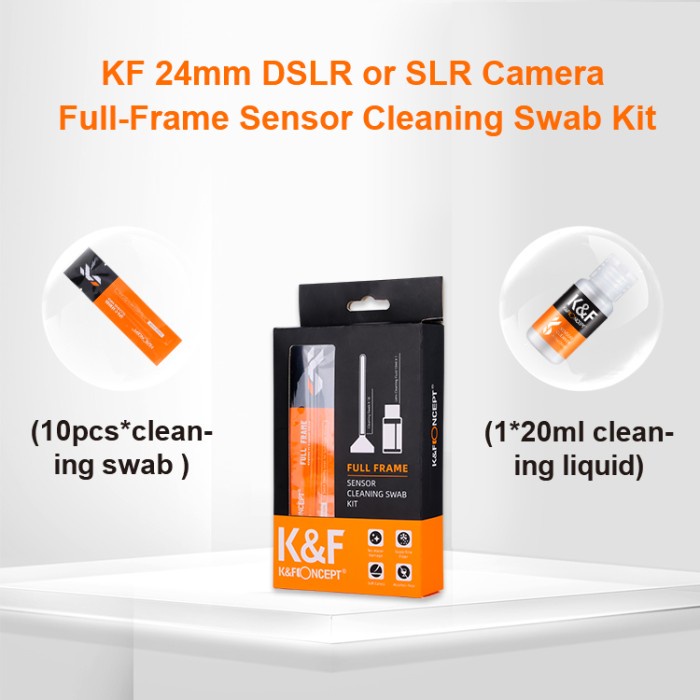 Jual Knf Concept 24Mm Full Frame Sensor Cleaning Swab Kit + Cleaning Liquid | Shopee Indonesia