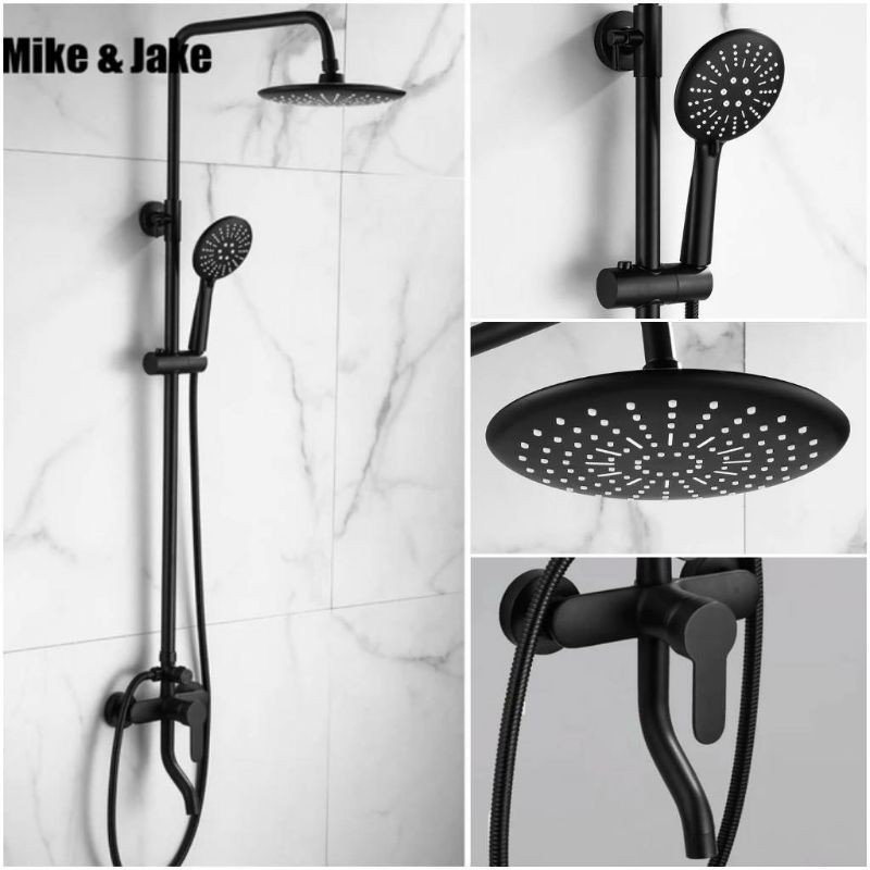 Jual Shower Hitam Panas Dingin Kran Mixer / Shower Column Black / Shower Tiang Set Kran | Shopee ...