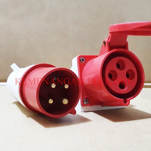 Jual FORT SURFACE SOCKET MOUNTING + PLUG 4 PIN 3 PHASE 32A SET WATERPROOF | Shopee Indonesia