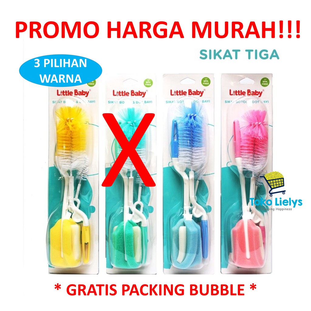 Jual LITTLE BABY SIKAT BOTOL 3 PCS | Shopee Indonesia