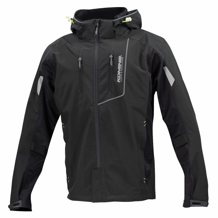 Jual Jaket Komine JK-112 Protect Half Mesh Parka Genri Black ORIGINAL | Shopee Indonesia