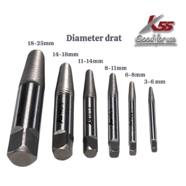 Jual K55 Screw Extractor / Tap Balik Set 5 Pc / Hand Tap | Shopee Indonesia