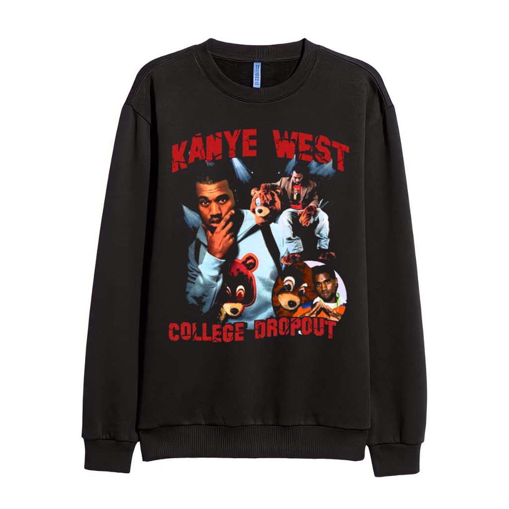 Jual Psycho Crucify "Kanye West College Dropout" Crew Neck Sweater ...
