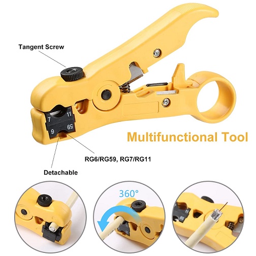 Jual Stripper Wire Cutter Rotary Alat Pengupas Pemotong Kabel RJ45 RJ11 ...