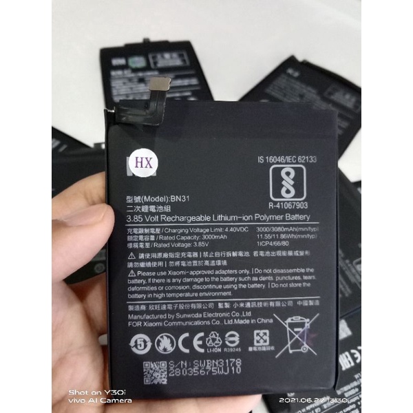 Jual BATRE XIAOMI ORIGINAL 99% BM33 BN46 BN44 BN34 BM46 BM47 BN41 BN30 ...