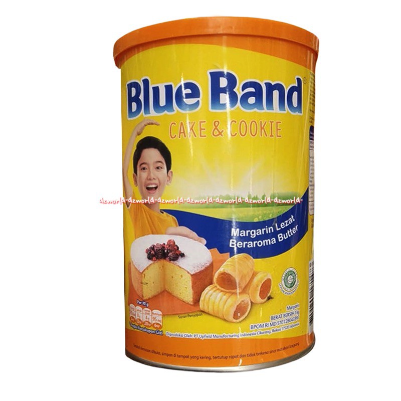 Jual Blue Band Cake & Cookie 1Kg Margarin Dan Butter Mentega Kaleng ...
