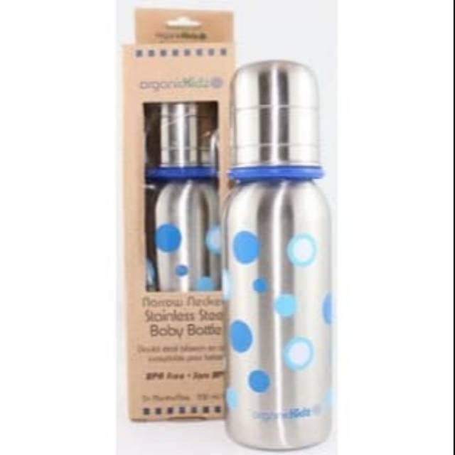 Jual Botol Susu Stainless Steel Organickidz 7oz (+/-210 ml) | Shopee ...