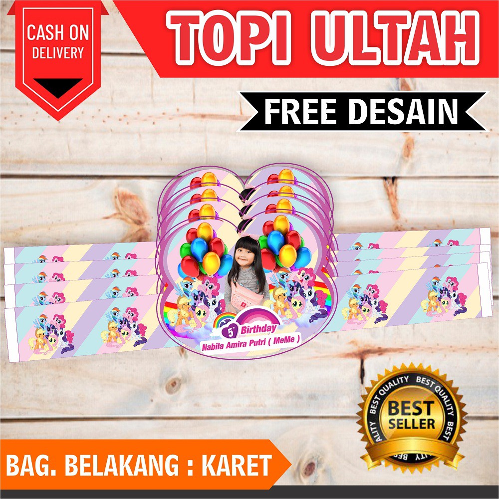 Jual Topi Ulang Tahun Custom Desain Bisa Request | Shopee Indonesia