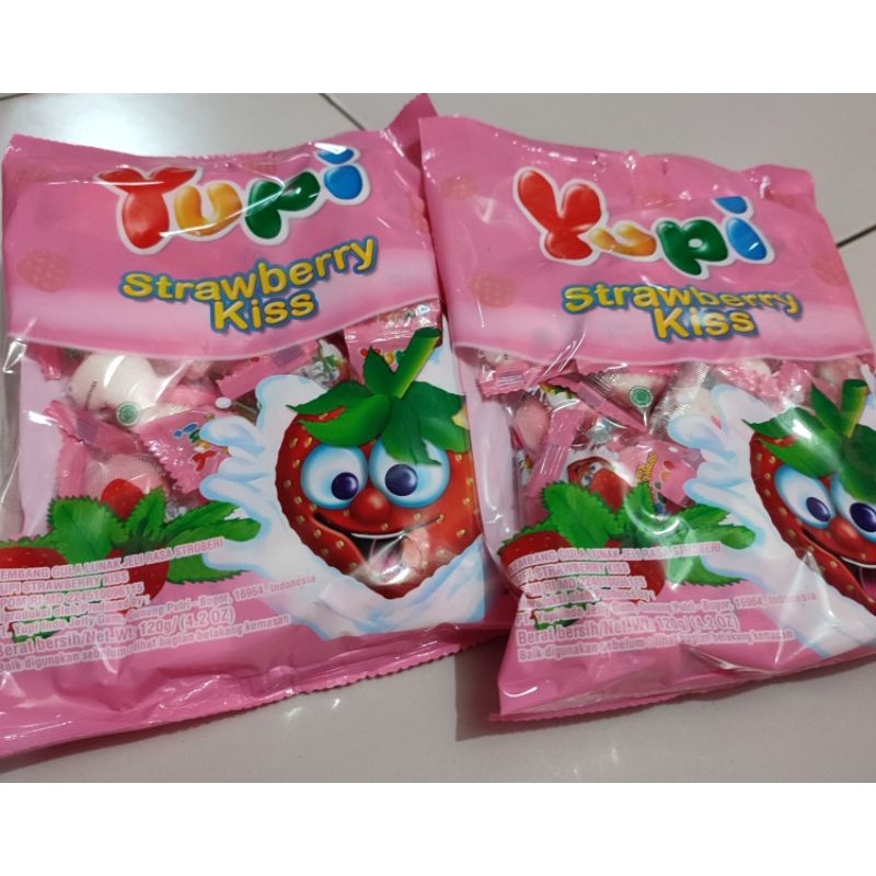Jual Permen Yupi Strawberry Kiss | yupi zak | Shopee Indonesia