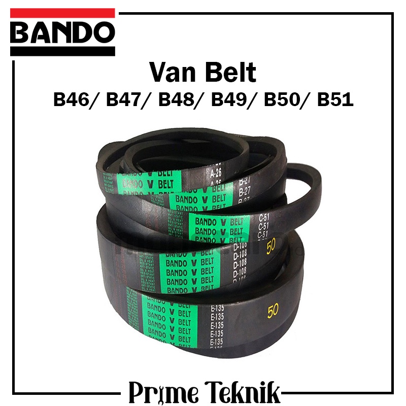 Jual Van V Belt B46 B47 B48 B49 B50 B51 Bando V-Belt B 46 47 48 49 50 ...