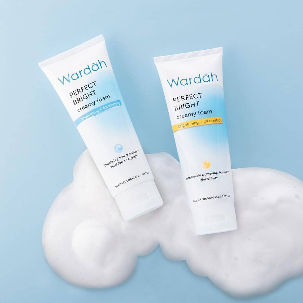 Jual WARDAH PERFECT BRIGHT CREAMY FOAM SMOOTHING 100ML | Shopee Indonesia