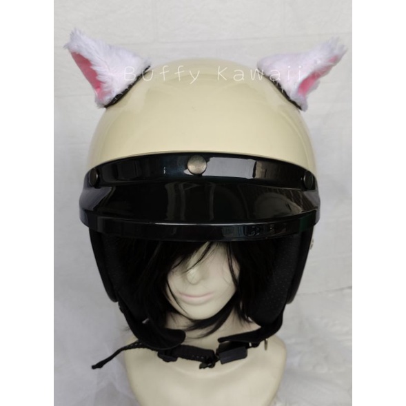 Jual Nekomimi helmet motorcycle kuping kucing helm accesories ...