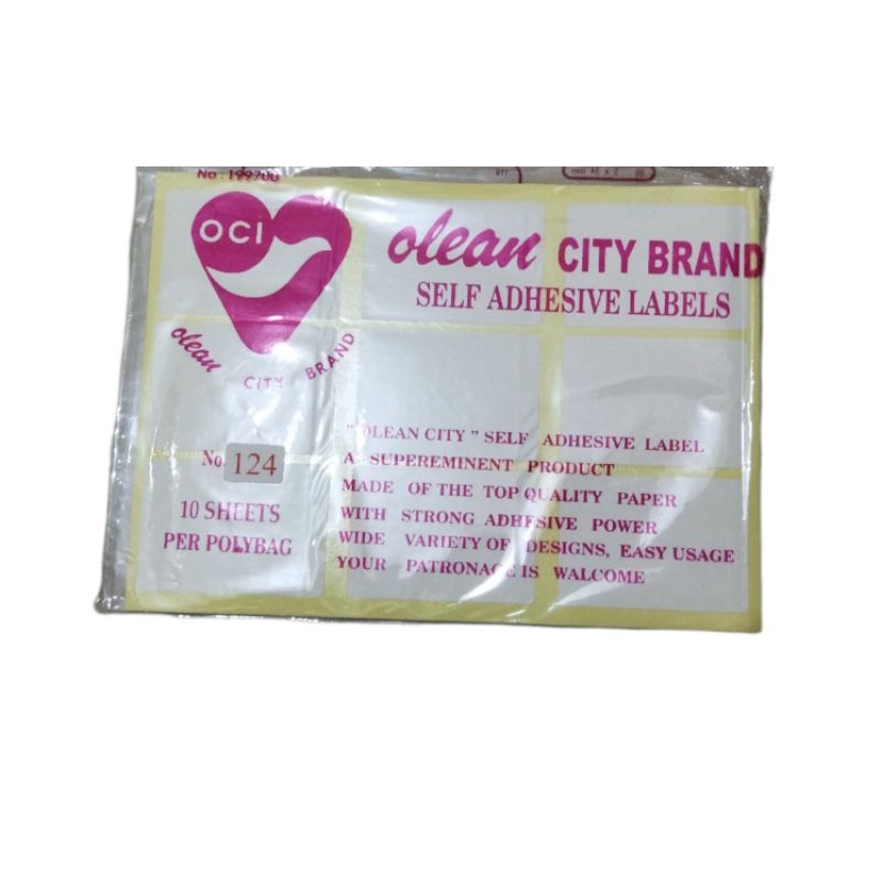 Jual STIKER LABEL PUTIH POLOS NO 103 / 104 / 105 / 106 / 107 / 108 ...