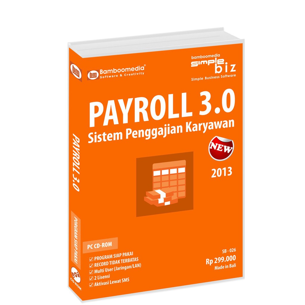 Jual Bamboomedia - Program PAYROLL 4.0 - Sistem Penggajian Karyawan | Shopee Indonesia