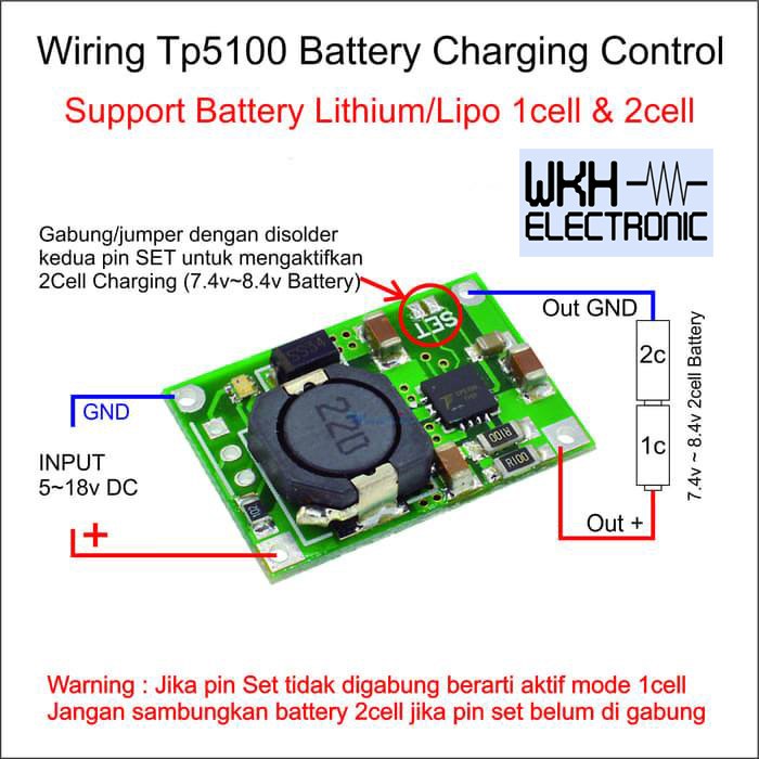 Jual TP5100 2A Lithium Battery Charging 1s 2s Charger Batere 18650 TP4056 | Shopee Indonesia