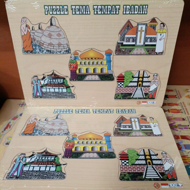 Jual Puzzle Tema Edukasi Rumah Ibadah | Shopee Indonesia