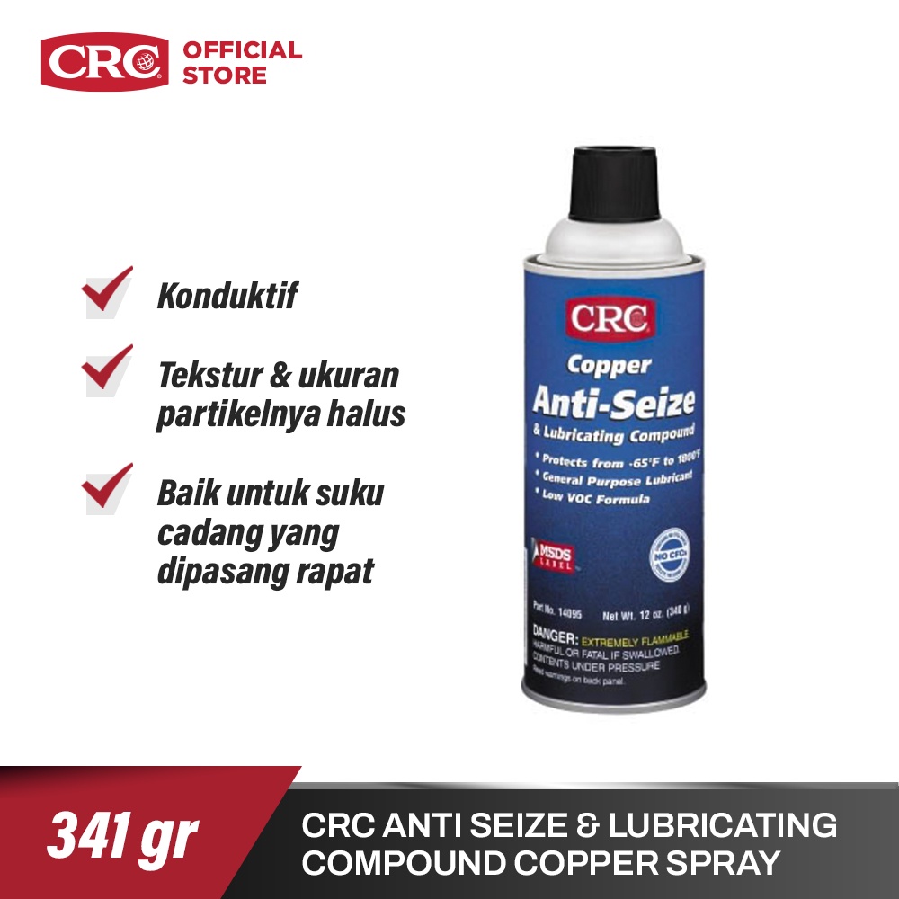 Jual CRC Anti Seize & Lubricating Compound Copper Spray - 14095 | Shopee Indonesia