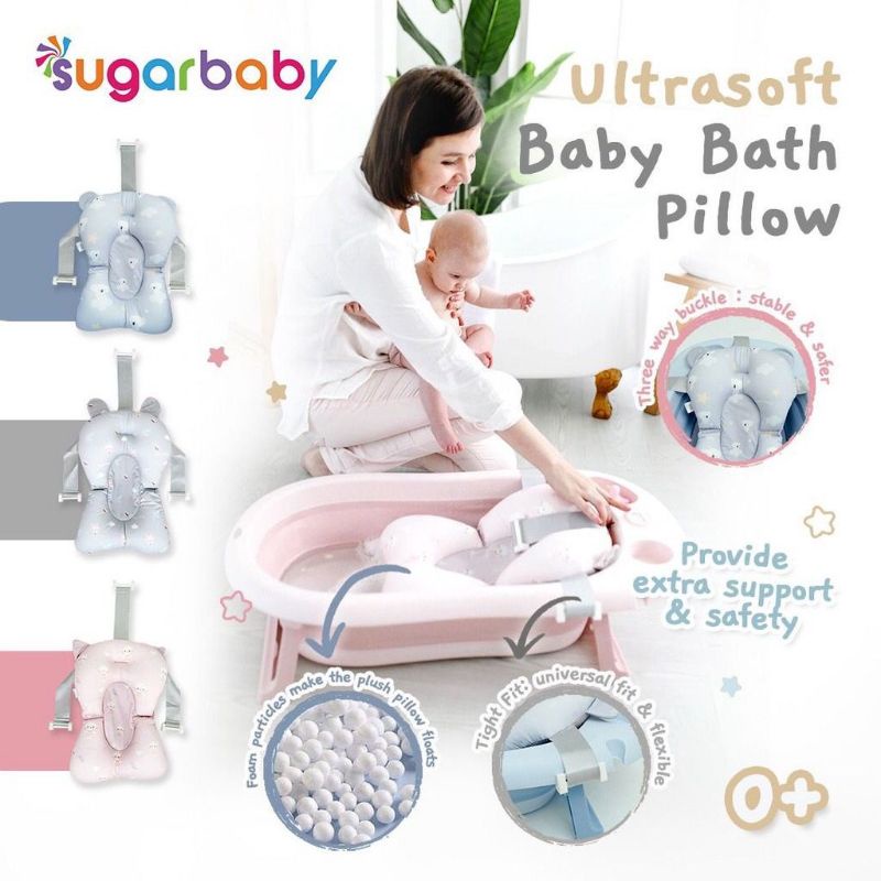 Jual Sugarbaby Ultrasoft Baby Bath Pillow / Bantal Mandi Bayi Bantal ...