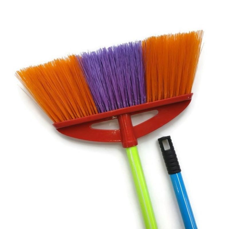 Jual Sapu lantai / sapu lantai ijuk sintetis / sapu lantai gagang besi ...