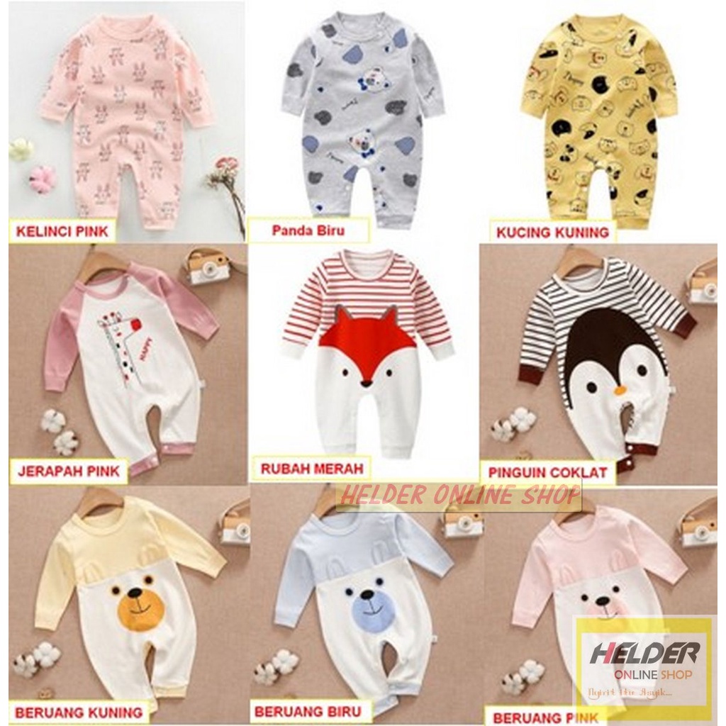 Jual JUMPER BAYI LENGAN PANJANG BAJU BAYI ANIMAL SERIES | Shopee Indonesia