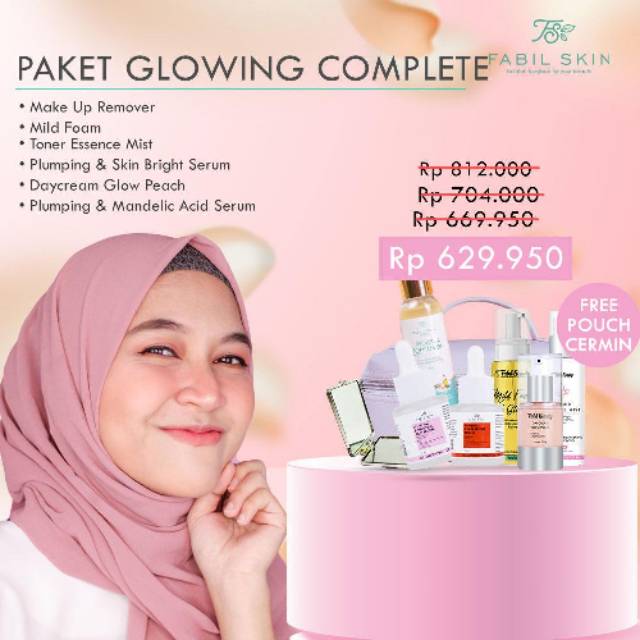 Jual Promo Paket Glowing Complete Fabil Beauty Fabil Skin | Shopee ...