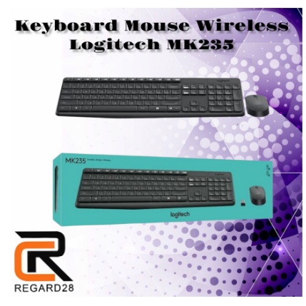 Jual keyboard mouse wireless Logitech MK235 MK 235 | Shopee Indonesia