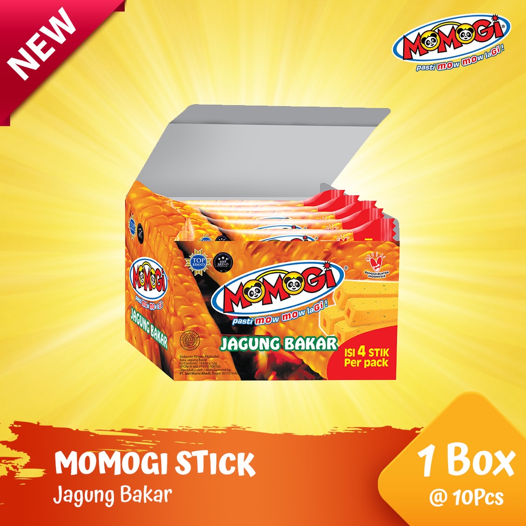 Jual Momogi Stick Rasa Jagung Bakar 1 Box isi 10 Pcs x 12gr | Shopee ...