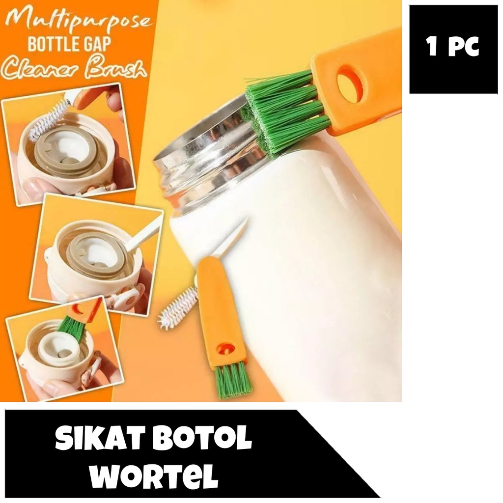 Jual KEDAI TUKANG - Sikat Mini Cuci Tutup Botol 3 in 1 Wortel Pembersih ...