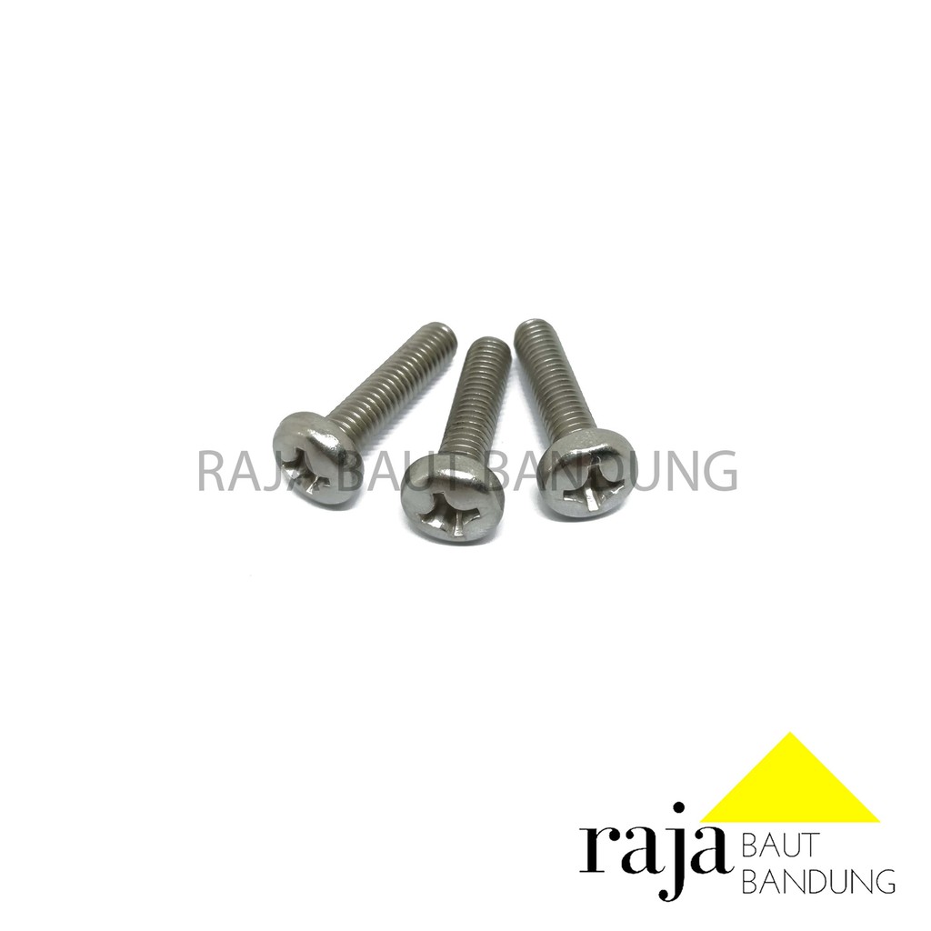 Jual BAUT JP M4X15 STAINLESS STEEL 30 PCS BO JP SS 4X15 | Shopee Indonesia