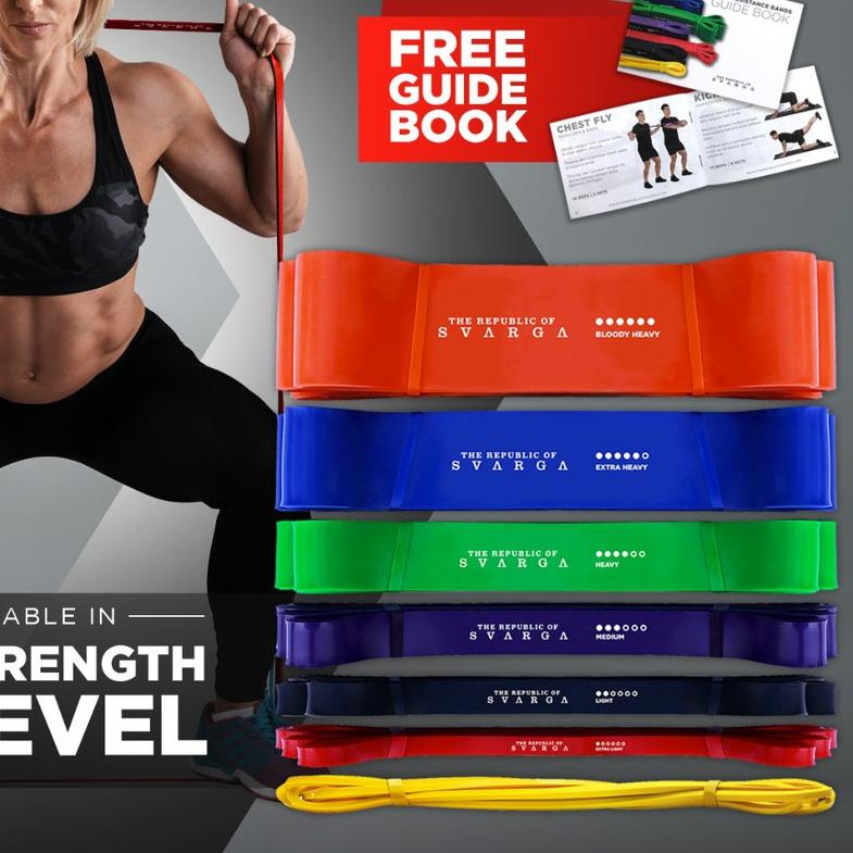 Jual ☜ The Republic of Svarga Resistance Band (2m Loop) | Pull Up, Push ...