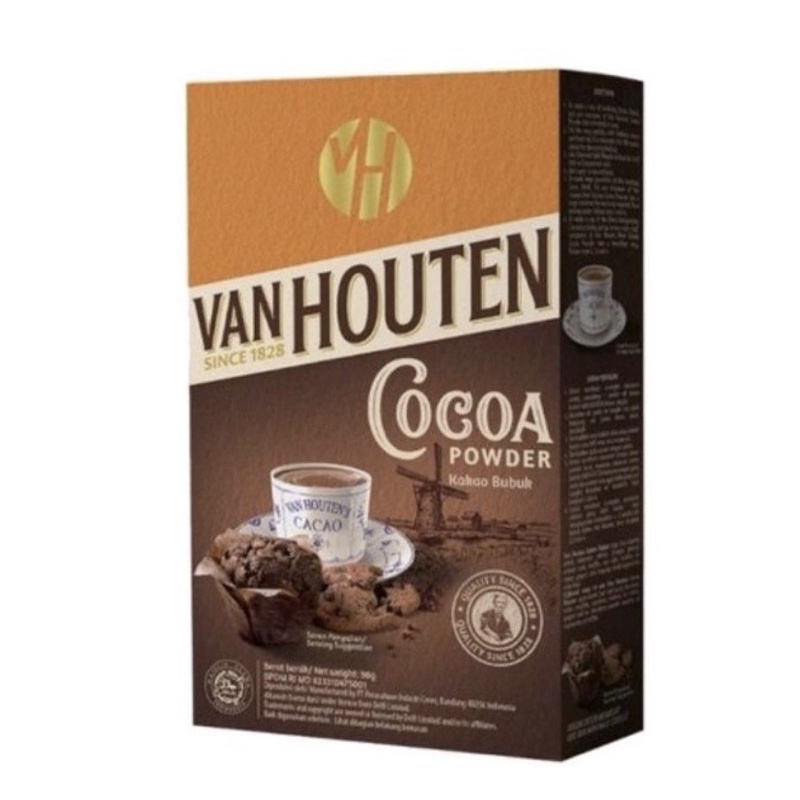 Jual VANHOUTEN COCOA POWDER 40 GR / 80 GR / 165 GR | Shopee Indonesia