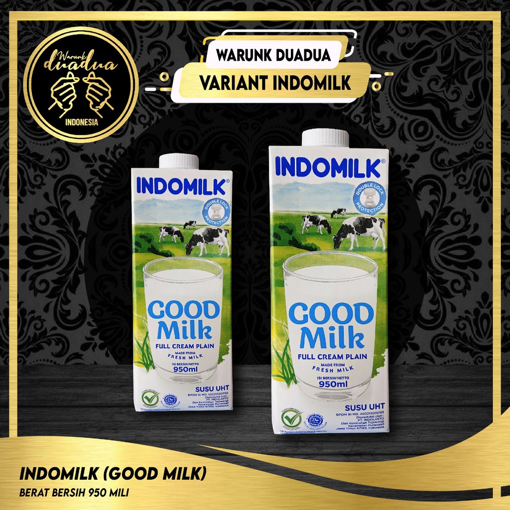 Jual Susu UHT Plain Putih Full Cream Indomilk - 1 Liter | Shopee Indonesia