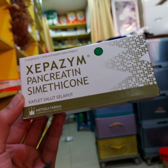 Jual pencernaan-obat- xepazym pancreatin simethicone per box 30 kaplet ...