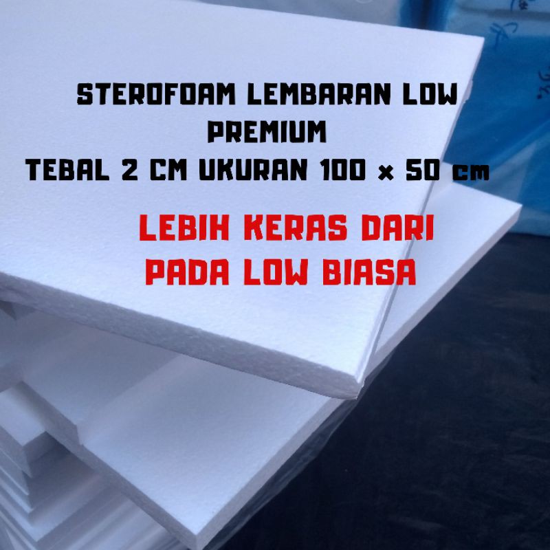 Jual STEROFOAM LEMBARAN STYROFOAM 2 cm LOW PREMIUM | Shopee Indonesia