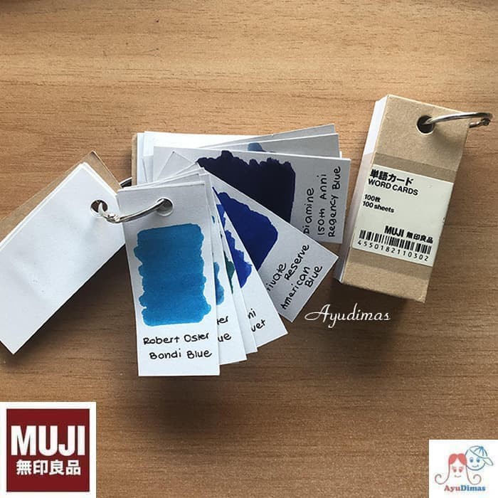 Jual MUJI - Word Cards - Key Ring Memo Block - Flashcard - 1pcs ...