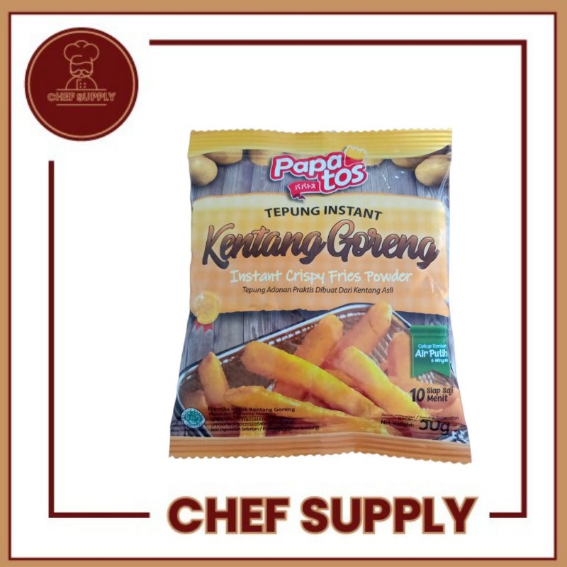 Jual Tepung Instan Kentang Goreng Papatos 50gr Crispy Fries Powder ...