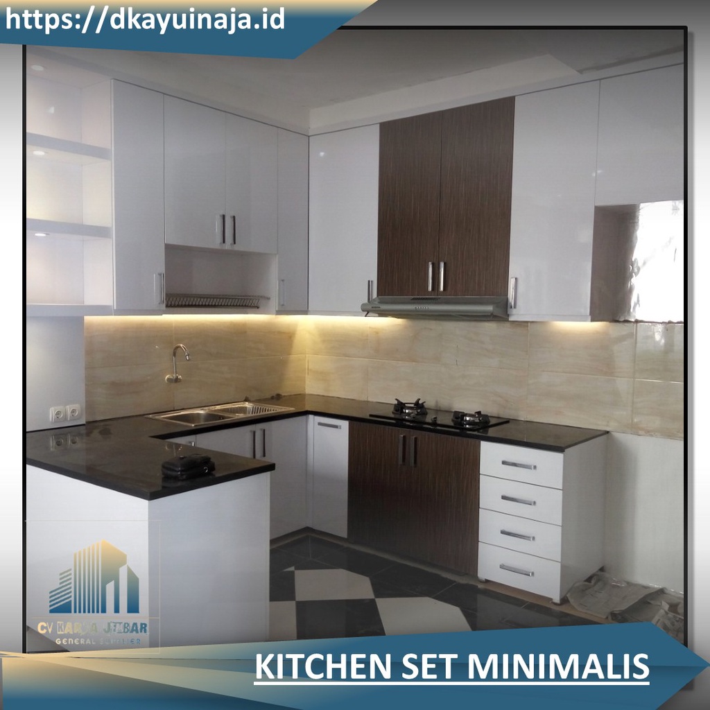 Jual Furniture Kayu Kitchen Set Dapur Minimalis Murah dan Custom Level ...