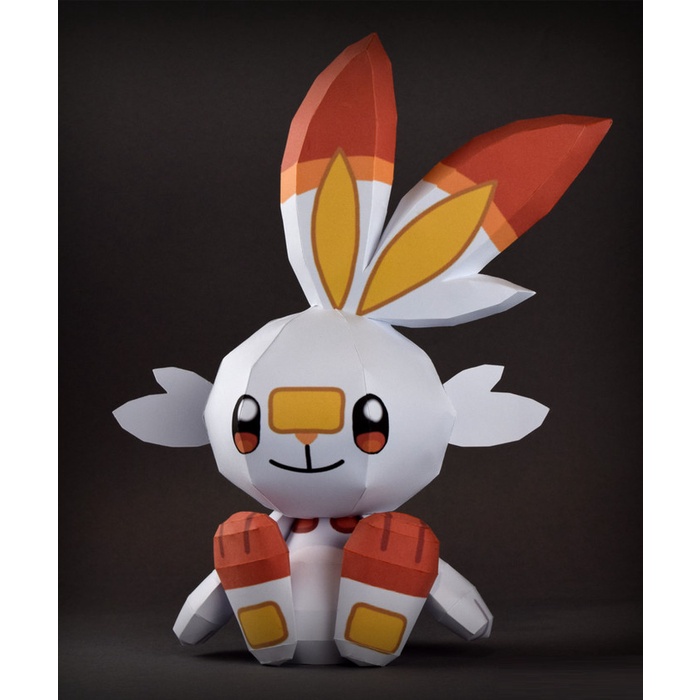 Jual Pokemon Scorbunny Sit Papercraft | Shopee Indonesia