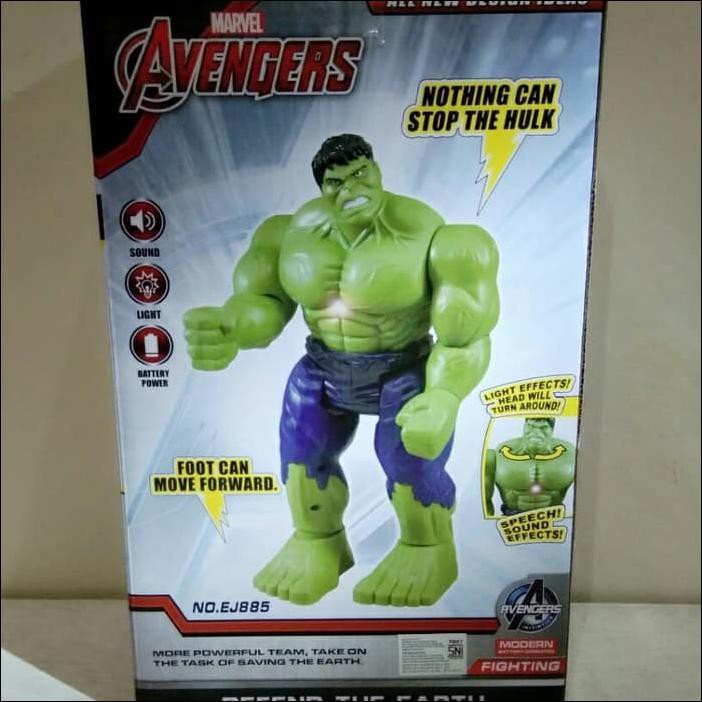 Jual MAINAN ANAK ROBOT HULK AVENGERS MARVEL BISA JALAN | Shopee Indonesia