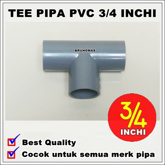 Jual TEE 3/4" inchi TRILLIUN - T Cabang tiga sambungan paralon pipa pvc | Shopee Indonesia